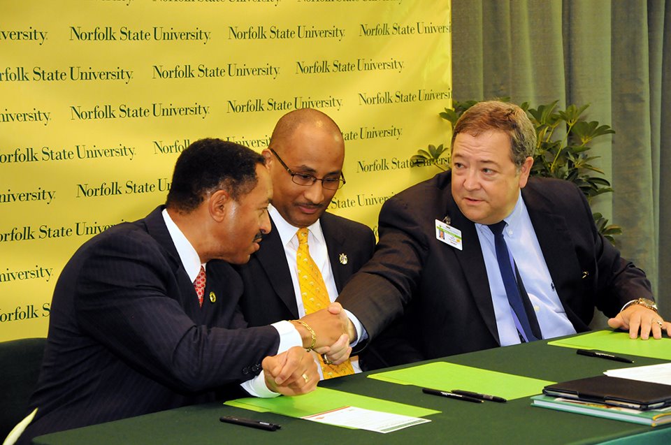 NSU President Dr. Tony Atwater and Norfolk Public Schools ...