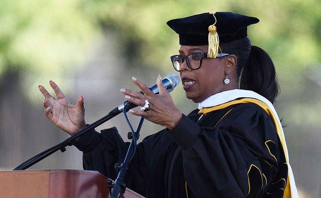 Oprah Winfrey Delivers Commencement Address At Historically Black ...