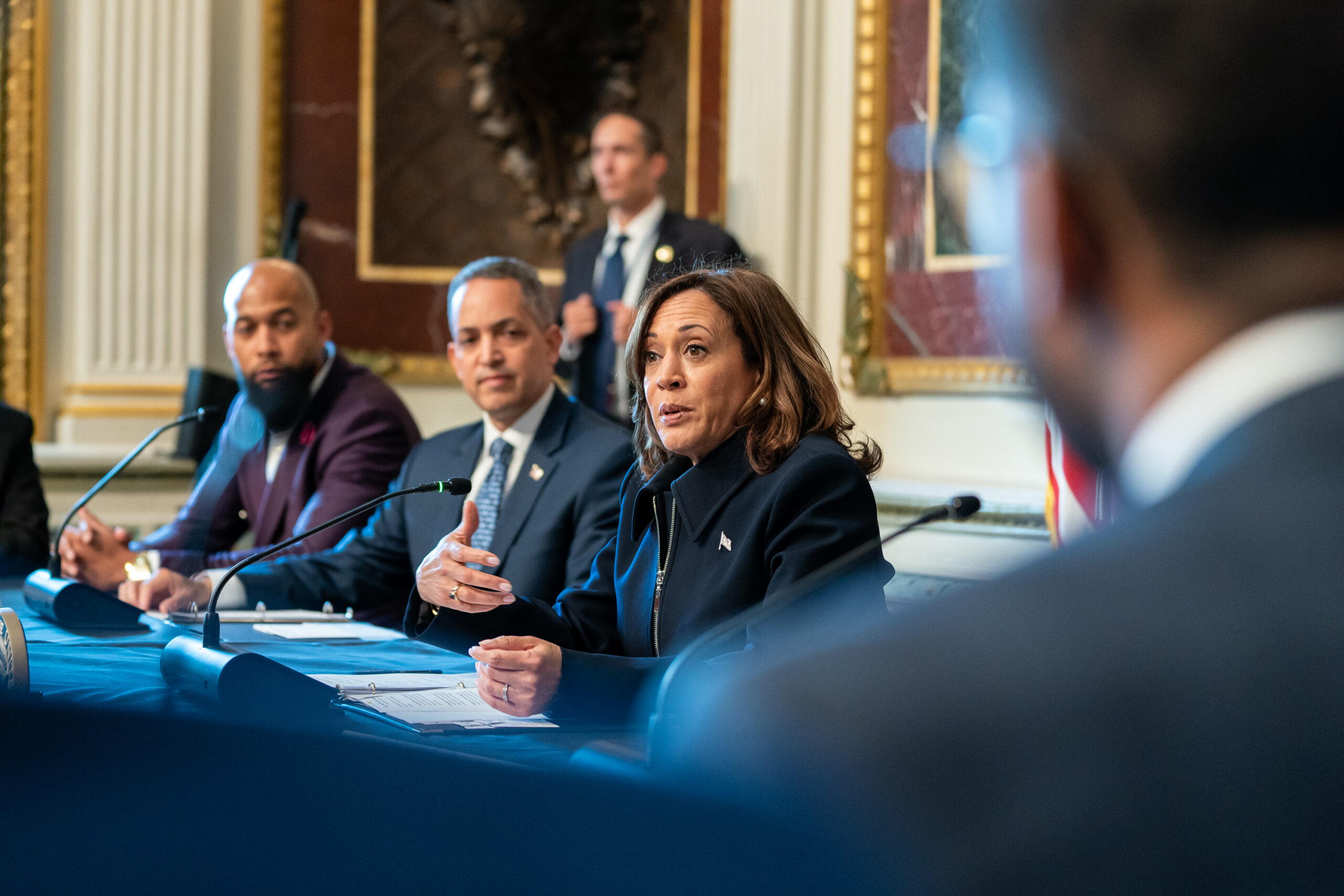 Kamala Harris Speaks With Young Men of Color Entrepreneurs At The White ...