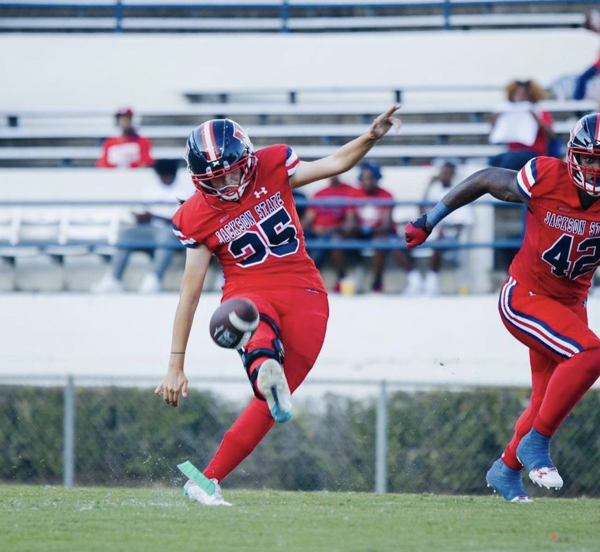 JSU Kicker Leilani Armenta Becomes First Woman to Score in HBCU ...