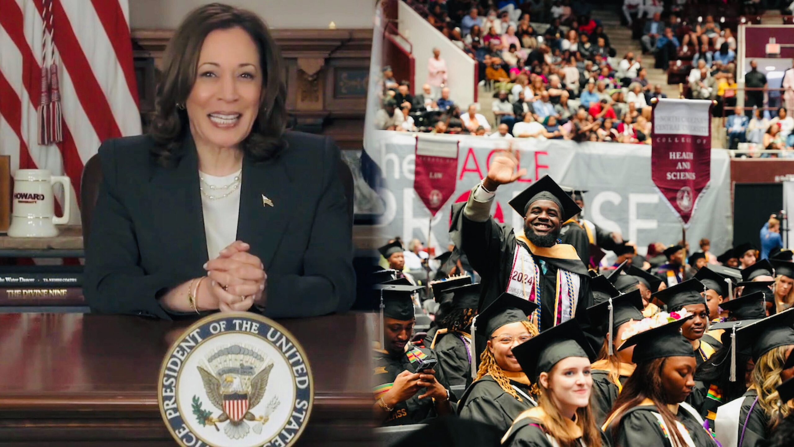 VP Kamala Harris Surprises North Carolina Central University Graduates ...
