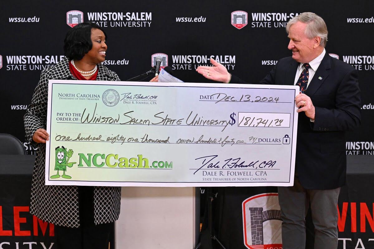 NC State Treasurer Returns $200K in Unclaimed Funds to HBCU - HBCU Buzz